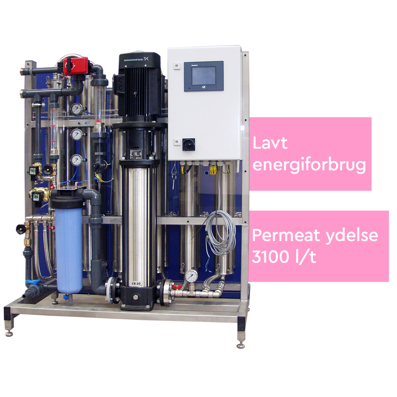 BWT PERMAQ Pro 2510 → permeat ydelse op til 3100 l/t