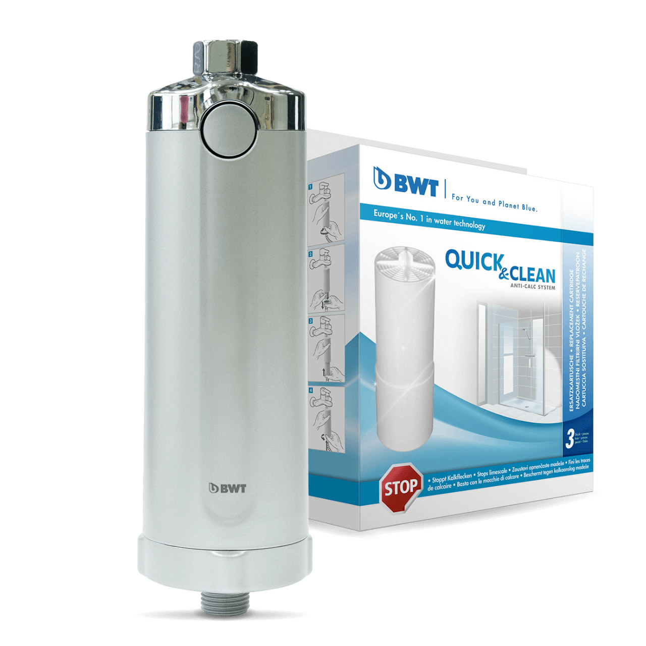 Quick & Clean Antikalk-Filtersystem - BWT