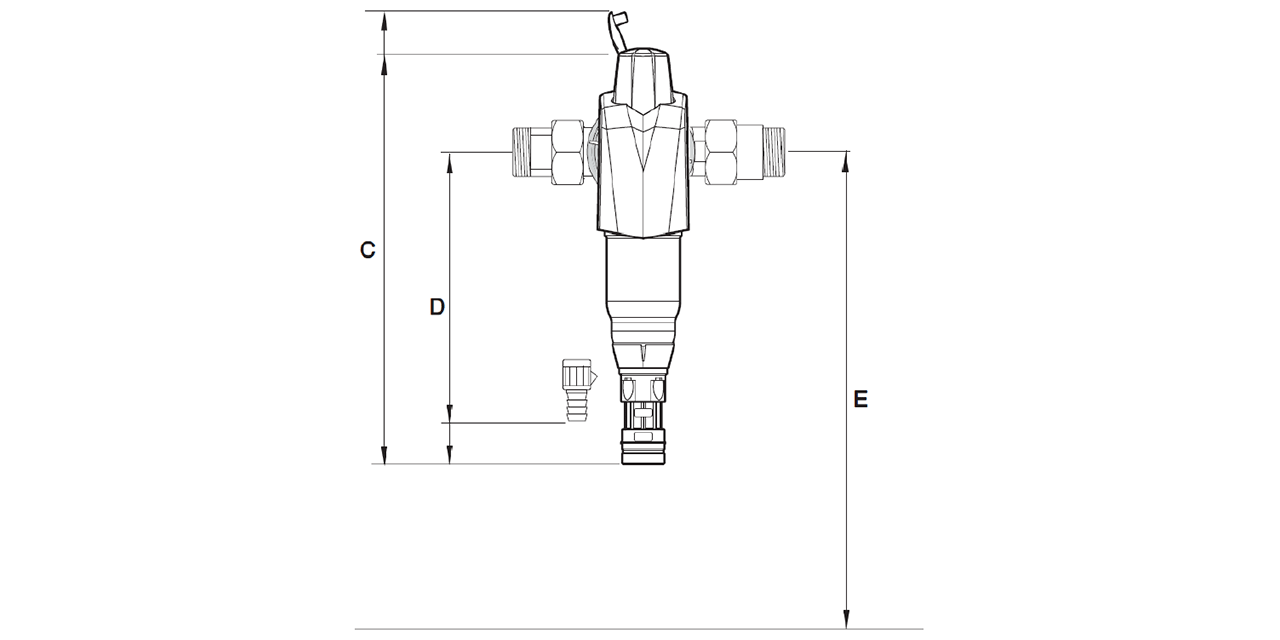 BWT Infinity Manuell silfilter - Manuelt tilbakespylingsfilter - BWT