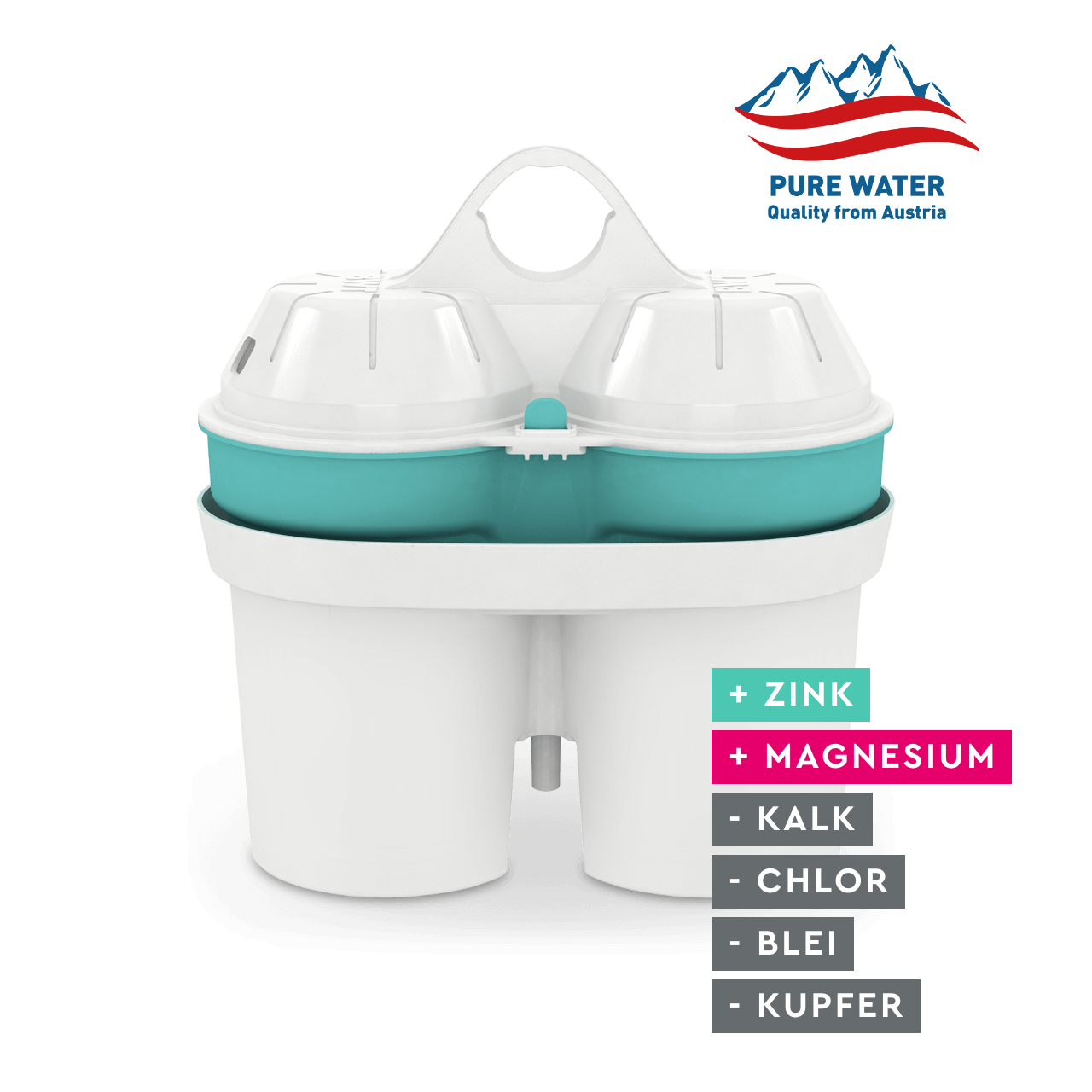 BWT filter cartridges for water filters and water dispensers