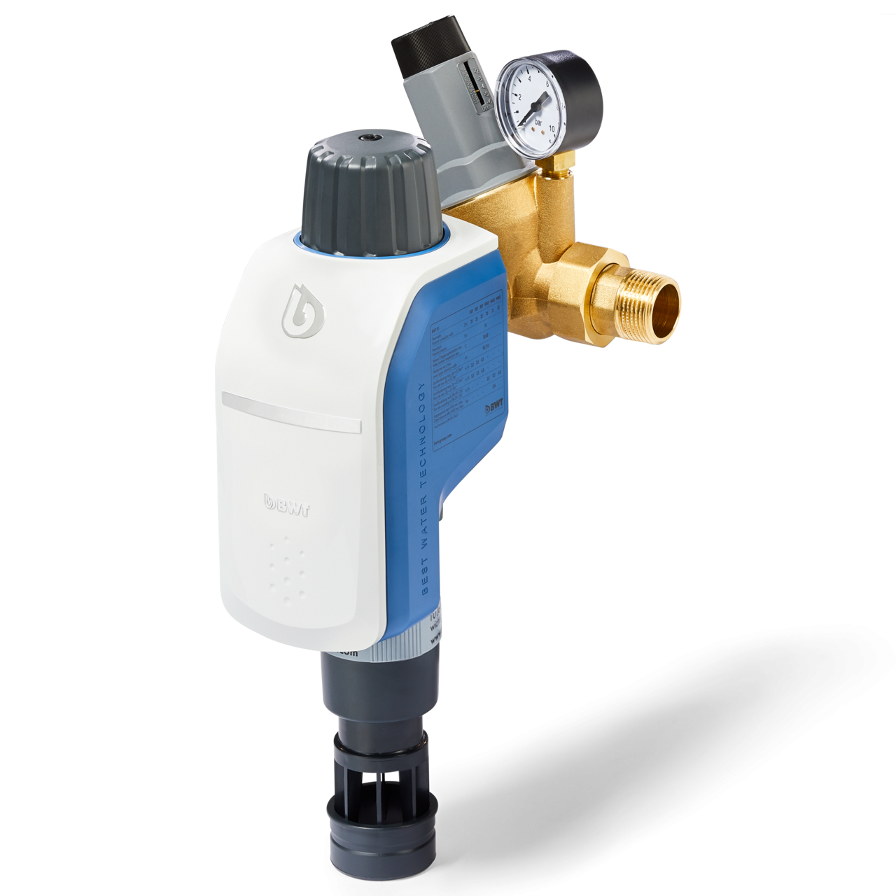 Backwash filter R1 with pressure reducer